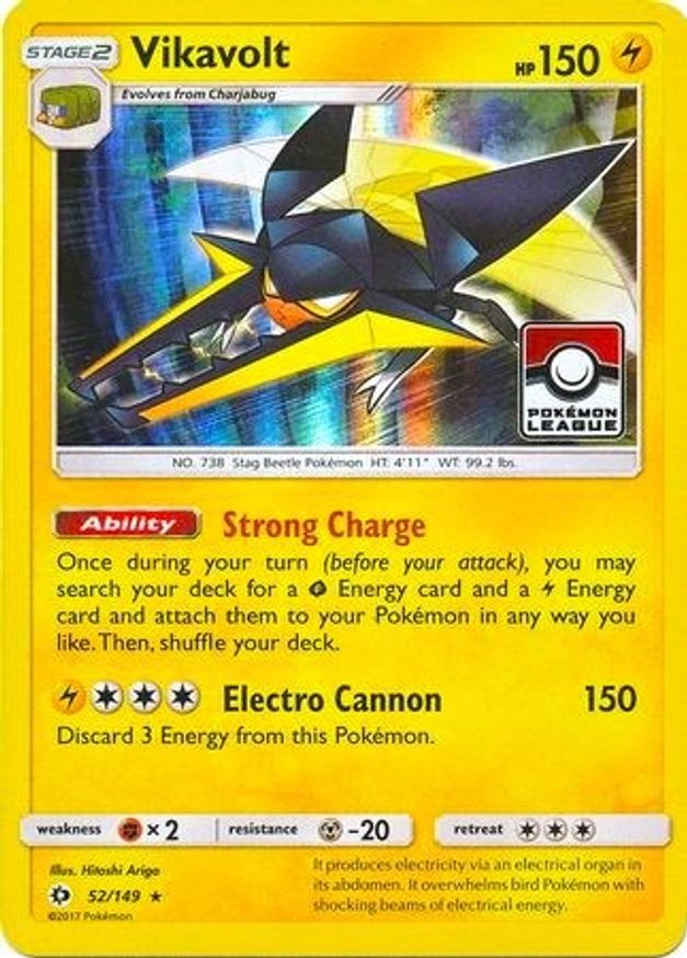 Vikavolt - 52/149 (Pokemon League) - League & Championship Cards - Pokemon