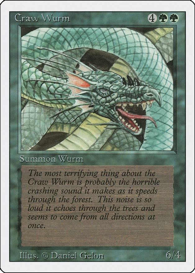 Craw Wurm - Revised Edition - Magic: The Gathering