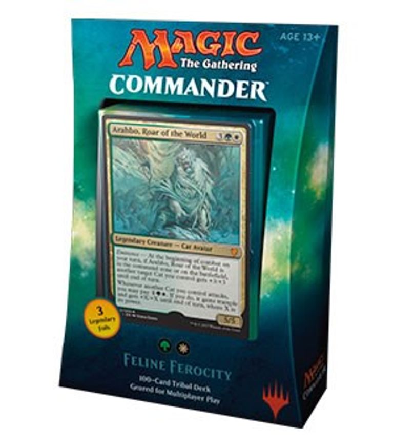 Commander 2017 Deck - Feline Ferocity - Commander 2017 - Magic: The ...