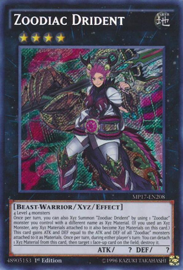 Zoodiac Drident - 2017 Mega-Tins Mega Pack - YuGiOh