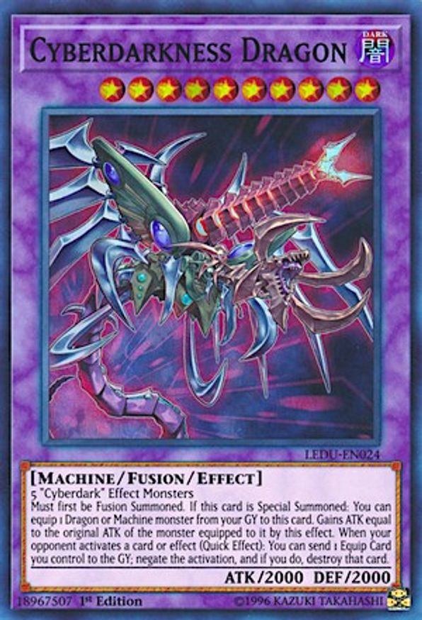 Cyberdarkness Dragon - Legendary Duelists - YuGiOh