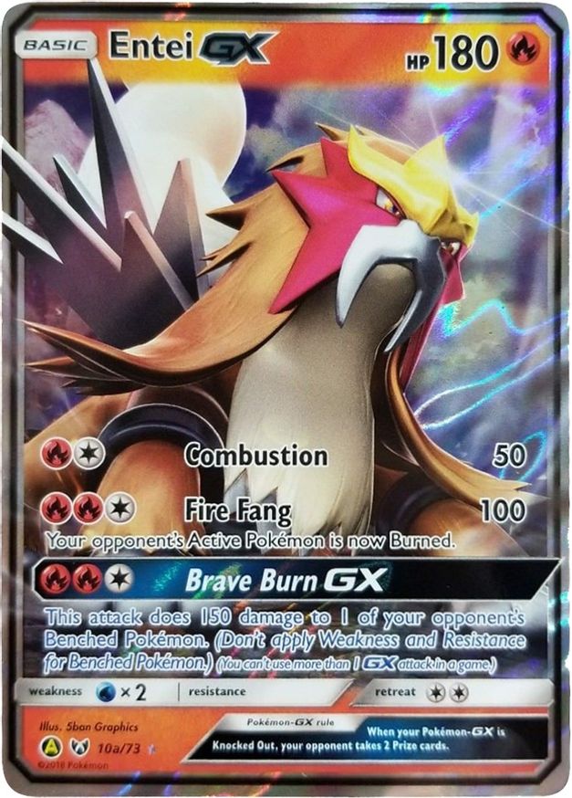 Entei GX - 10a/73 - Alternate Art Promos - Pokemon