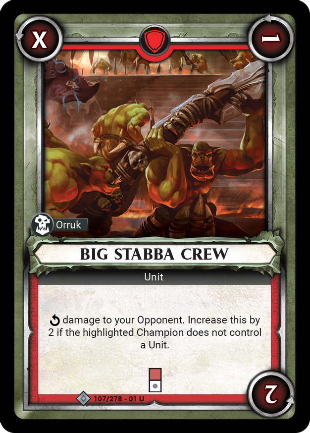 Big Stabba Crew (Claimed) - Wave 1 - Warhammer Age of Sigmar Champions TCG