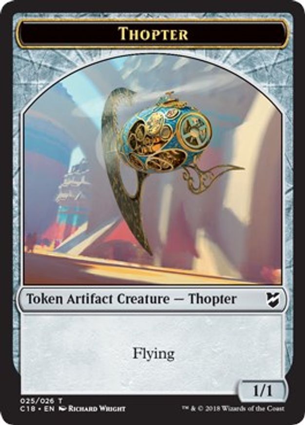 Thopter (025) // Servo Double-sided Token - Commander 2018 - Magic: The ...