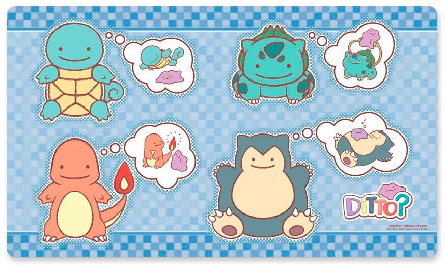 Pokemon TCG: Ditto As Squirtle, Bulbasaur, Charmander & Snorlax Playmat ...