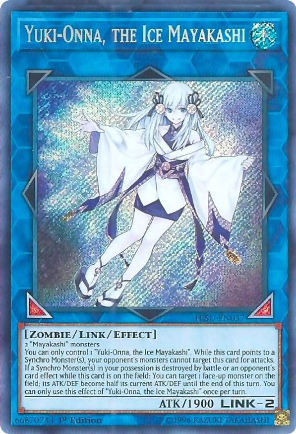 Yuki-Onna, the Ice Mayakashi - Hidden Summoners - YuGiOh
