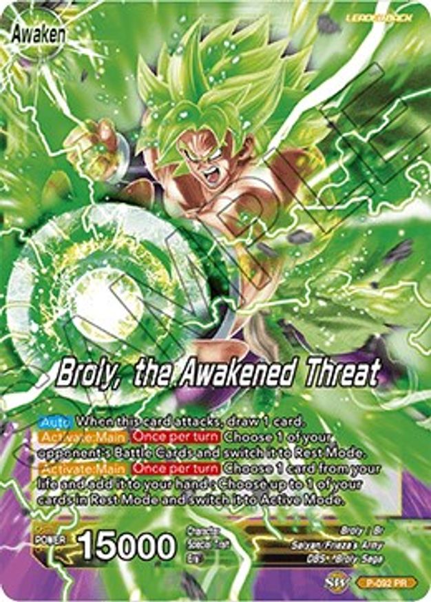 Broly // Broly, the Awakened Threat (Broly Pack Vol. 1) - Promotion ...