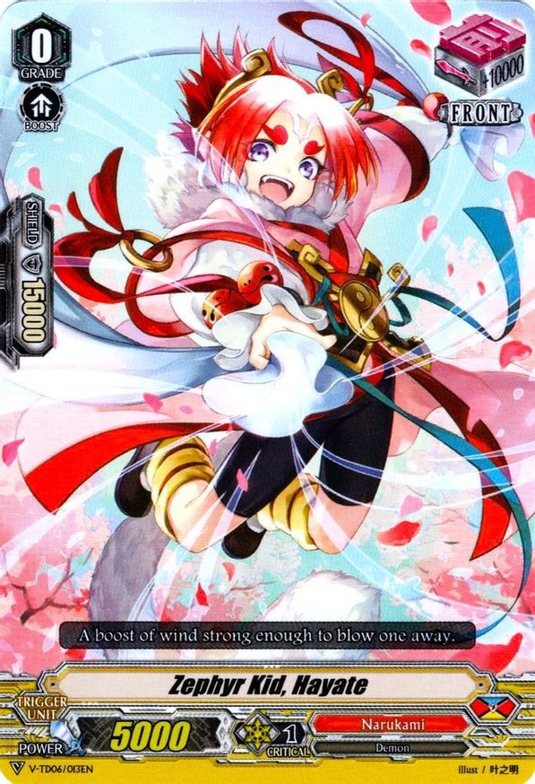 Zephyr Kid, Hayate - V-TD06: Naoki Ishida - Cardfight Vanguard