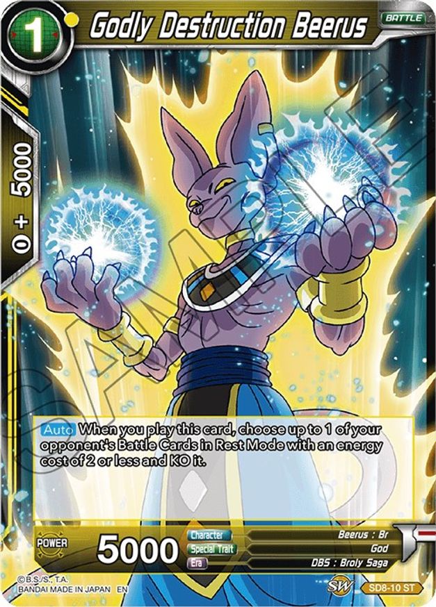 Godly Destruction Beerus - Destroyer Kings - Dragon Ball Super: Masters