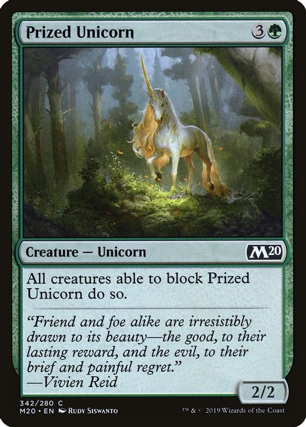 Prized Unicorn - Core Set 2020 - Magic: The Gathering