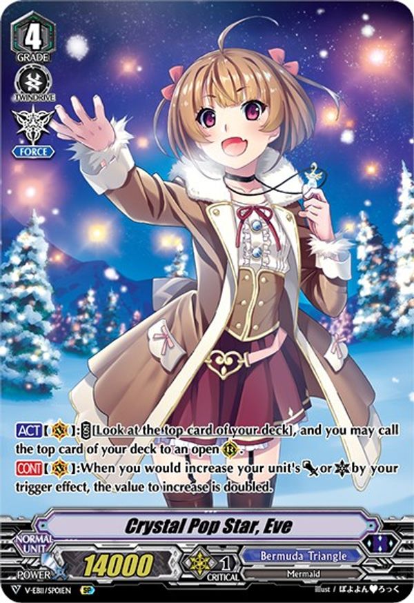 Crystal Pop Star, Eve (SP) - V-EB11: Crystal Melody - Cardfight Vanguard