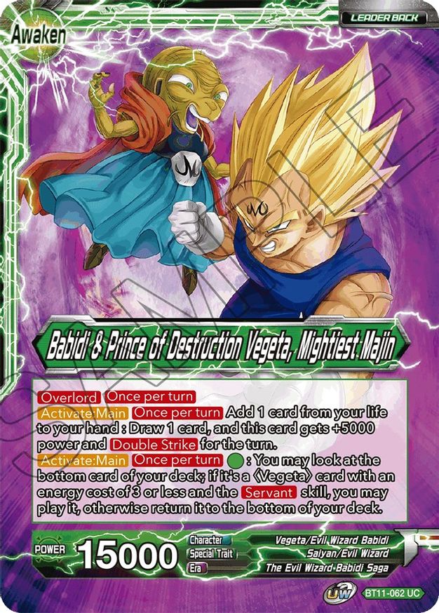 Vegeta & Babidi // Babidi & Prince of Destruction Vegeta, Mightiest ...