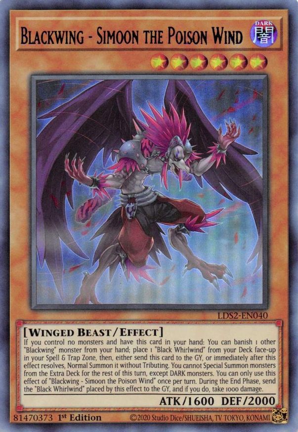Blackwing - Simoon the Poison Wind (Purple) - Legendary Duelists ...