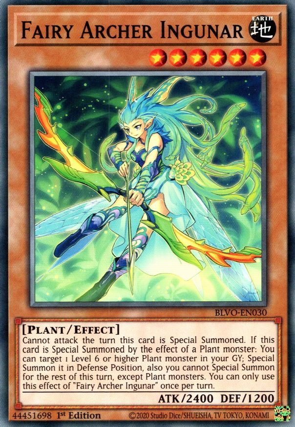 Fairy Archer Ingunar - Blazing Vortex - YuGiOh