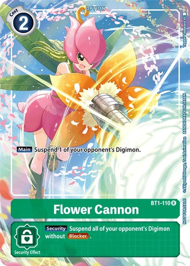 Flower Cannon - BT1-110 (Tamer's Evolution Box) - Release Special Booster - Digimon Card Game