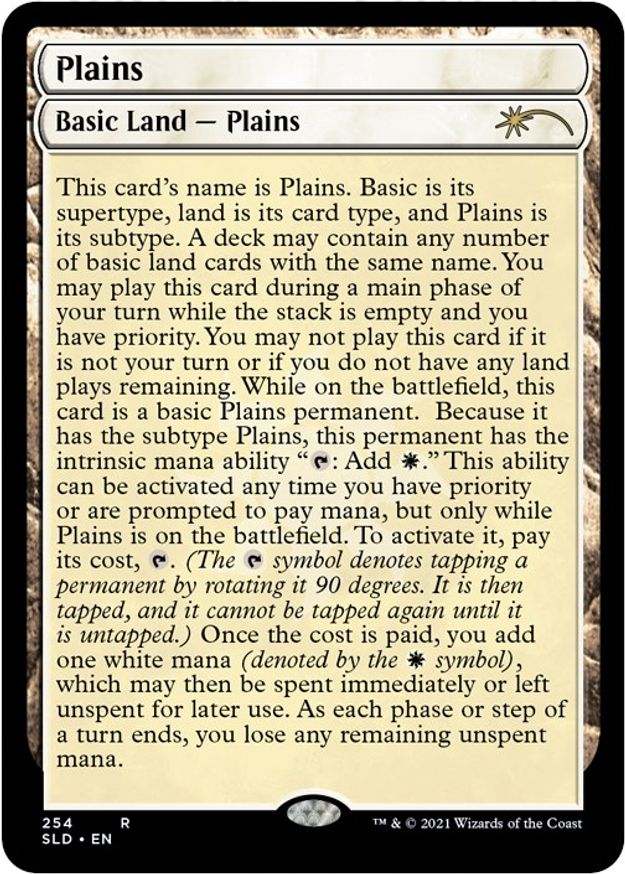 Plains (254) (Full-Text Lands) - Secret Lair Drop Series - Magic: The ...