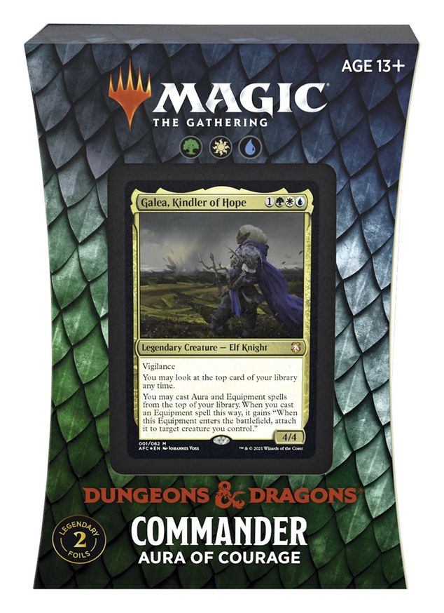 Adventures in the Forgotten Realms - Aura of Courage Commander Deck ...