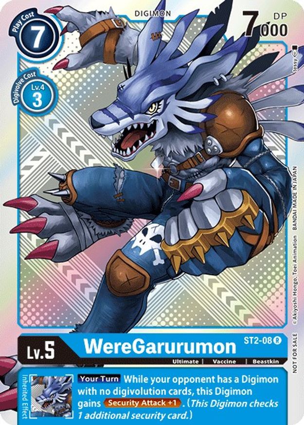 WereGarurumon - ST2-08 (Official Tournament Pack Vol.2) - Starter Deck ...