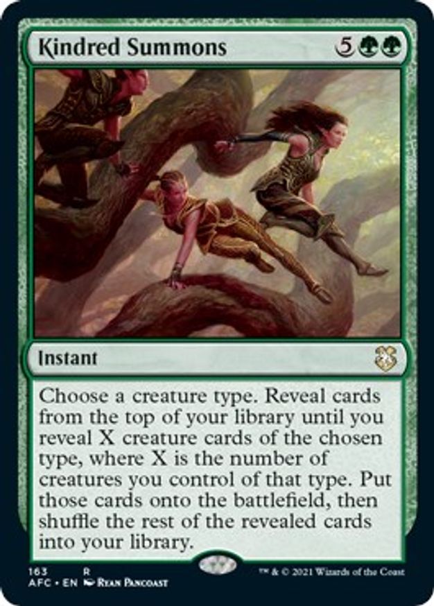 Kindred Summons - Commander: Adventures in the Forgotten Realms - Magic ...