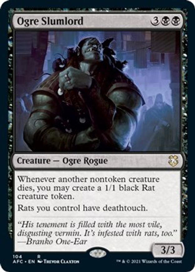 Ogre Slumlord - Commander: Adventures in the Forgotten Realms - Magic ...