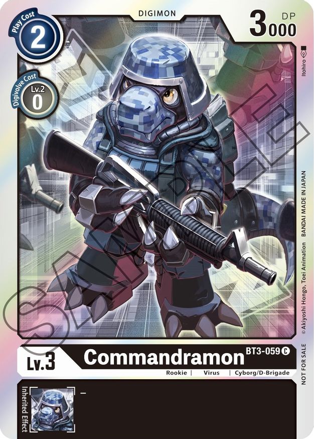 Commandramon - BT3-059 (Event Pack 1) - Release Special Booster - Digimon Card Game