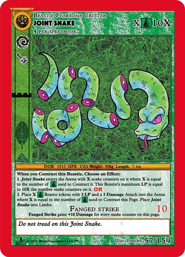Joint Snake - Cryptid Nation: First Edition - MetaZoo