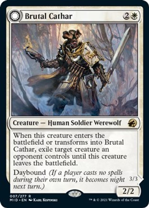 Brutal Cathar - Innistrad: Midnight Hunt - Magic: The Gathering
