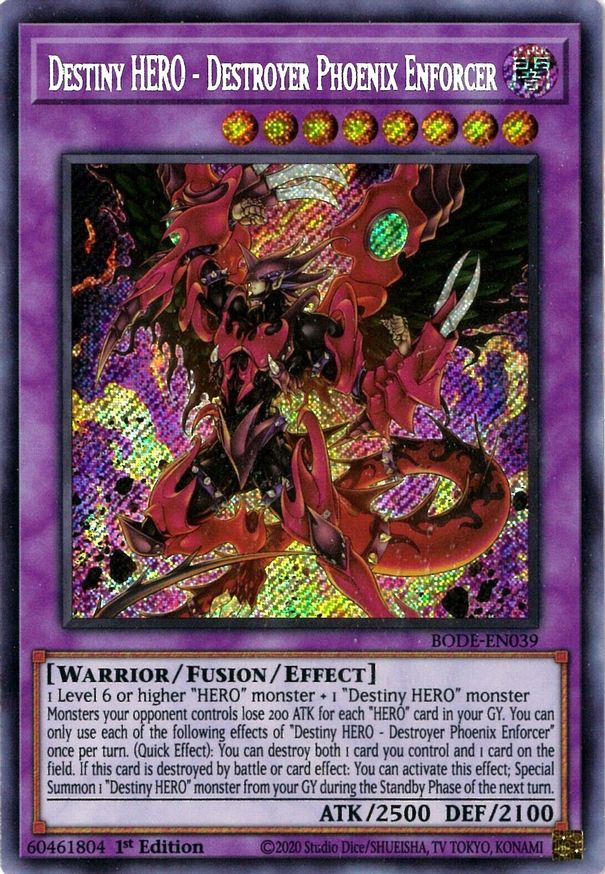 Destiny HERO - Destroyer Phoenix Enforcer - Burst of Destiny - YuGiOh
