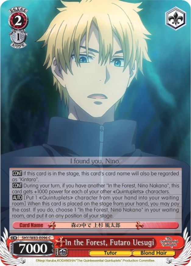 In the Forest, Futaro Uesugi - The Quintessential Quintuplets - Weiss ...