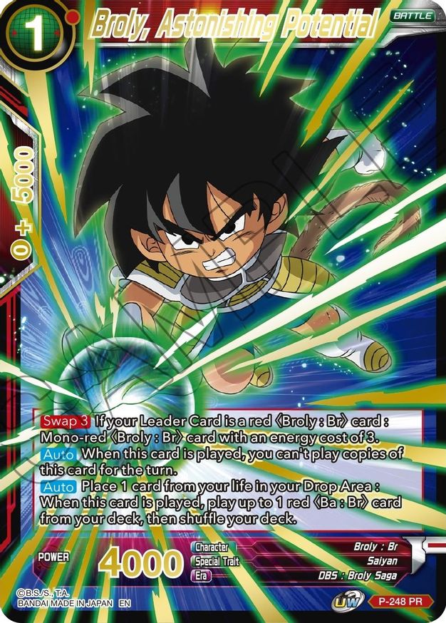 Broly, Astonishing Potential (Gold Stamped) - Mythic Booster - Dragon ...