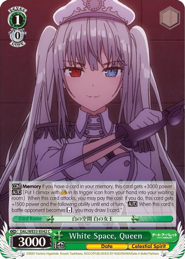 White Space, Queen - Date A Bullet - Weiss Schwarz