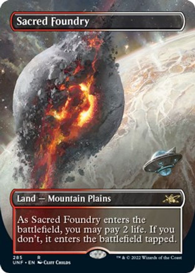 Sacred Foundry (Borderless) - Unfinity - Magic: The Gathering