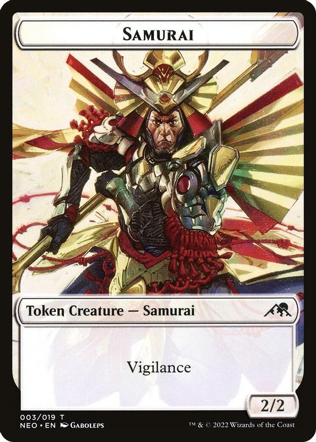 Samurai Token - Kamigawa: Neon Dynasty - Magic: The Gathering
