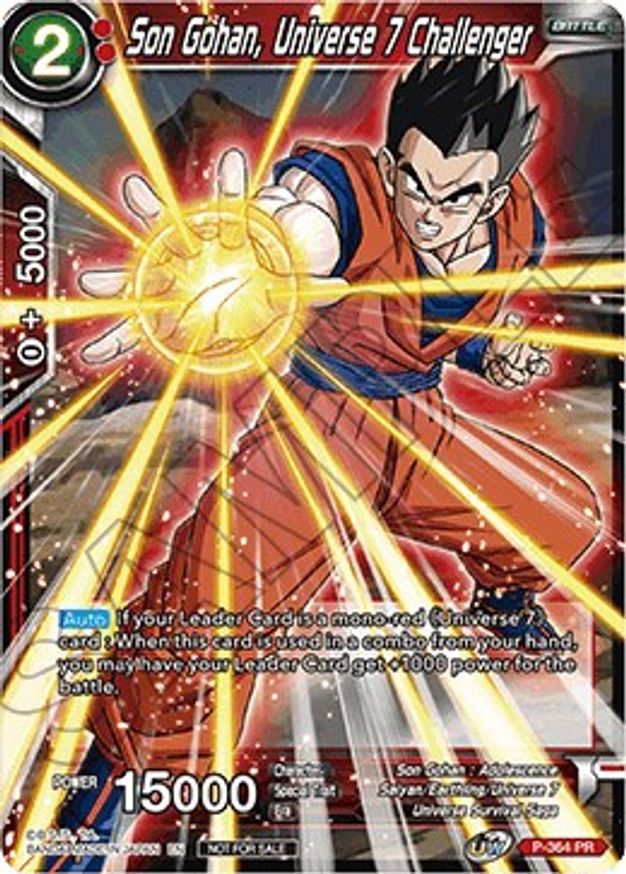 Son Gohan, Universe 7 Challenger (Tournament Pack Vol. 7) - Tournament ...