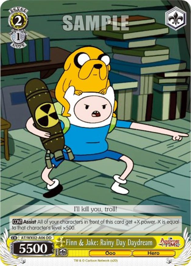 Finn & Jake: Rainy Day Daydream - Adventure Time - Weiss Schwarz