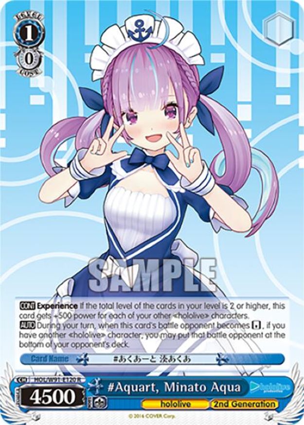 #Aquart, Minato Aqua - hololive production - Weiss Schwarz