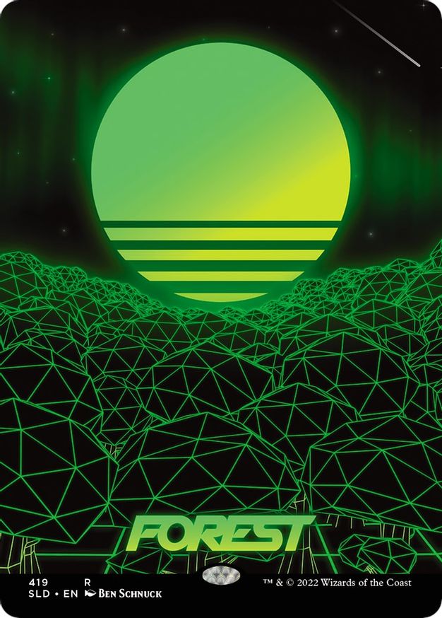 Forest (419) - Secret Lair Drop Series - Magic: The Gathering