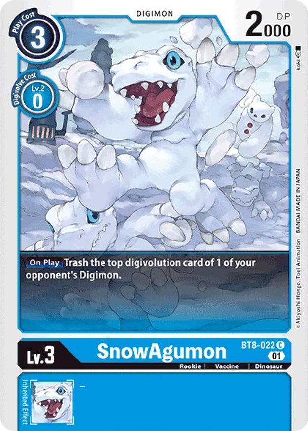 SnowAgumon - New Awakening - Digimon Card Game