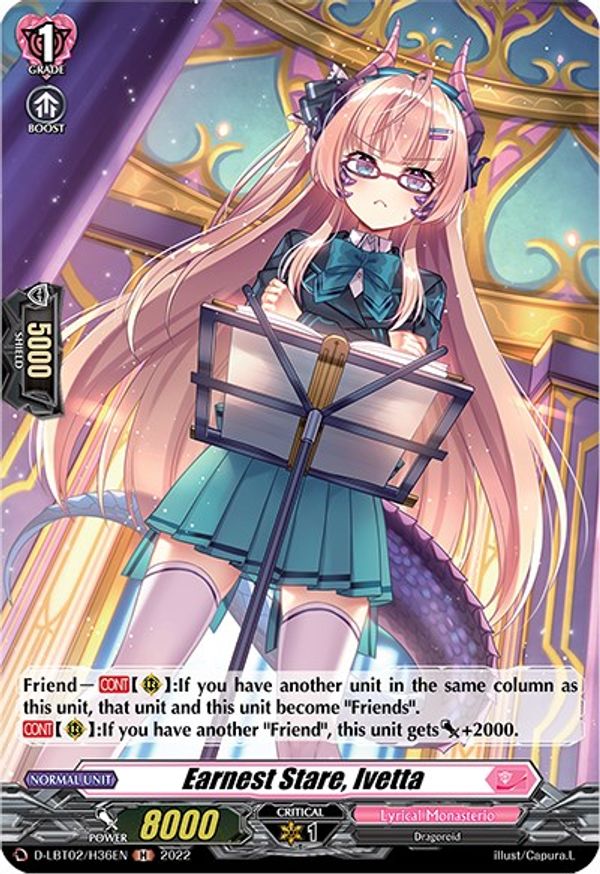 Earnest Stare, Ivetta (Holo) - D-LBT02: Lyrical Monasterio ~It's a New School Term!~ - Cardfight ...