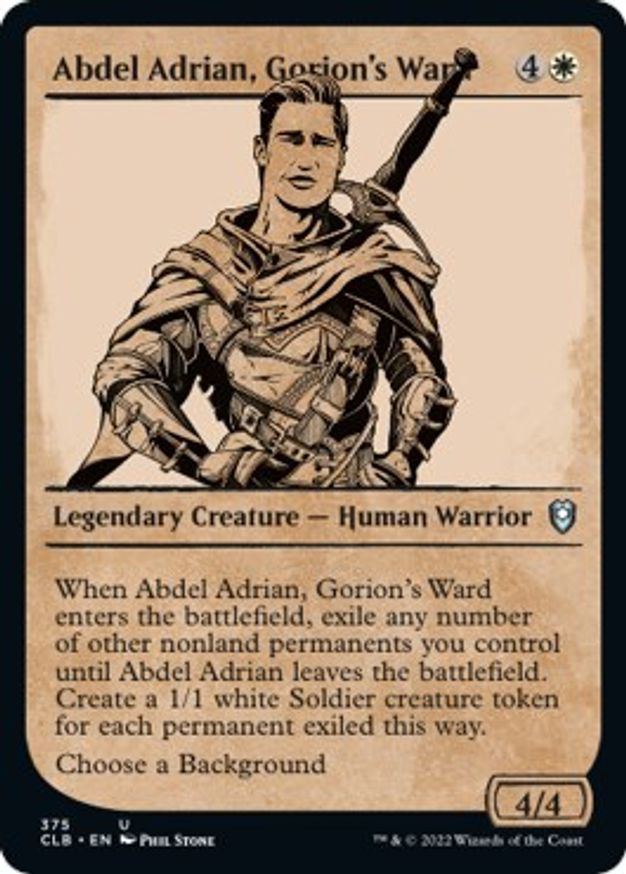 Abdel Adrian, Gorion's Ward (Showcase) - Commander Legends: Battle for ...