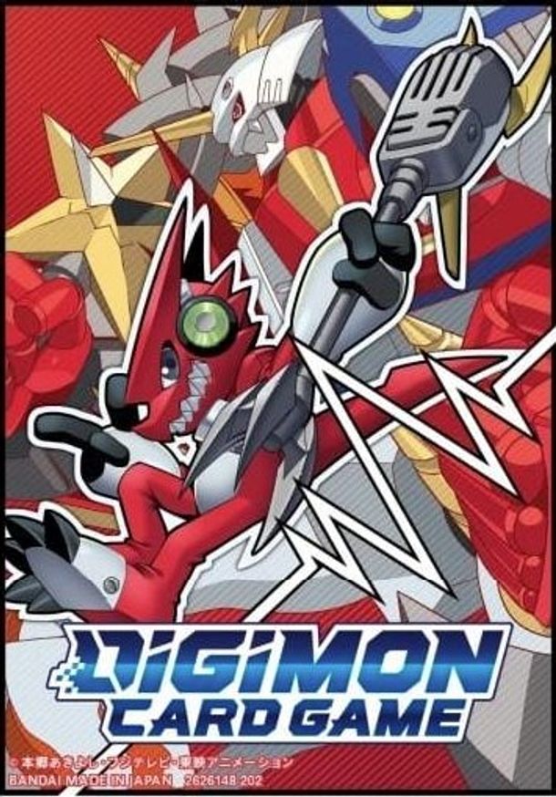 Digimon Card Game Official Sleeves - Digimon Shoutmon & OmegaShoutmon ...