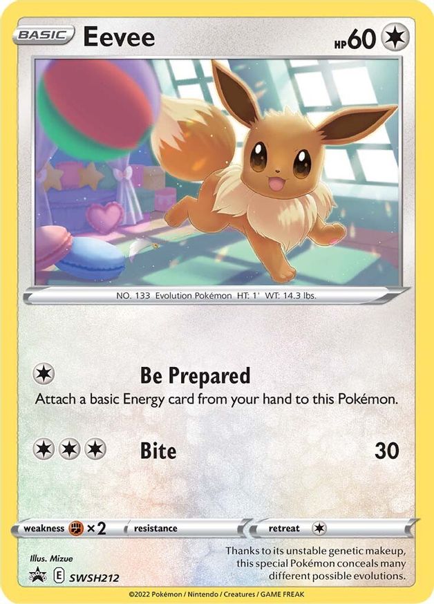 Eevee - SWSH212 - SWSH: Sword & Shield Promo Cards - Pokemon
