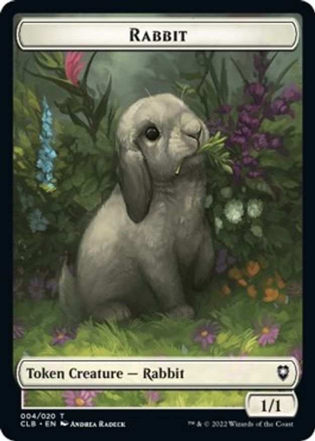 Rabbit Token - Commander Legends: Battle for Baldur's Gate - Magic: The ...
