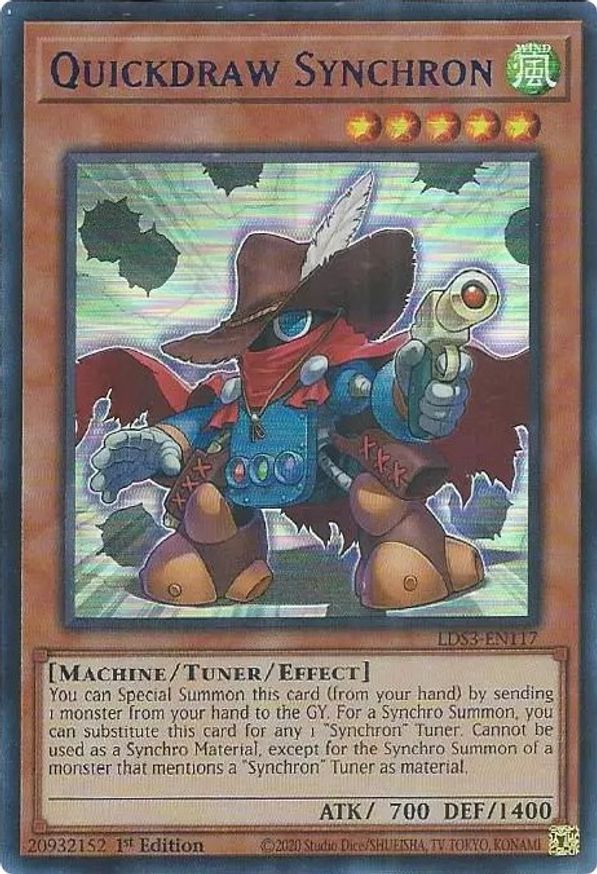 Quickdraw Synchron (Blue) - Legendary Duelists: Season 3 - YuGiOh