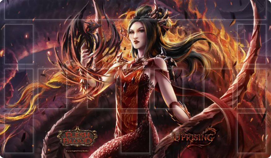Uprising Playmat - Dromai, Ash Artist - Alpha Investments - Flesh and ...