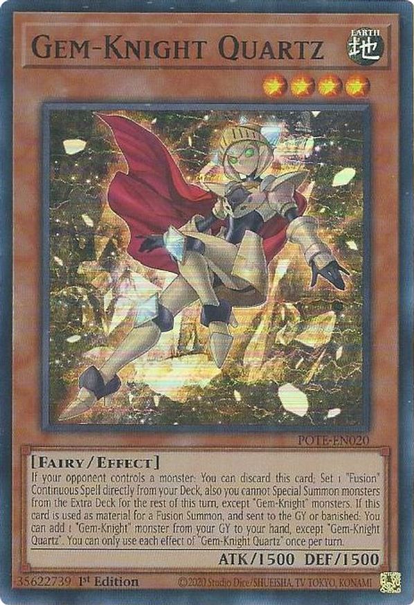 Gem-Knight Quartz - Power of the Elements - YuGiOh