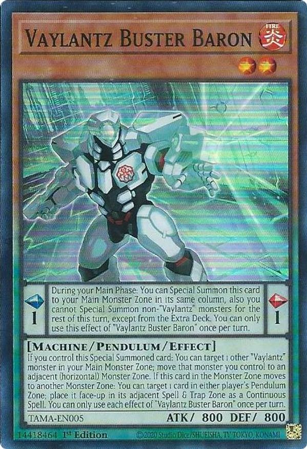 Vaylantz Buster Baron - Tactical Masters - YuGiOh