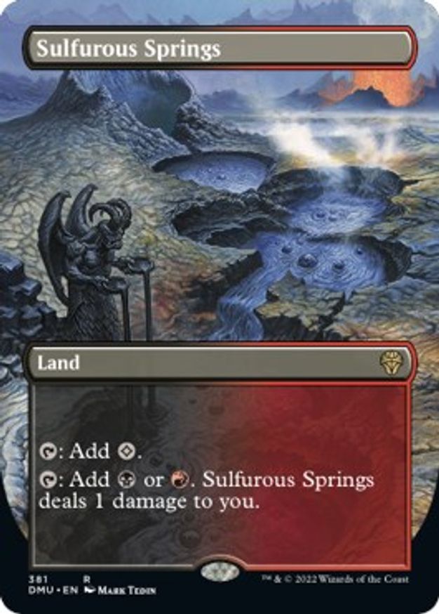 Sulfurous Springs (Borderless) - Dominaria United - Magic: The Gathering