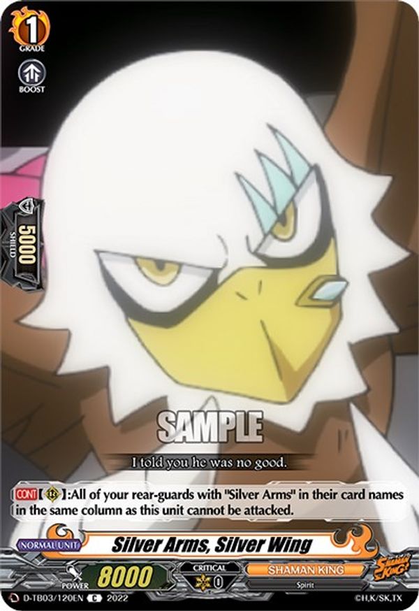 Silver Arms, Silver Wing - D-TB03: Shaman King - Cardfight Vanguard