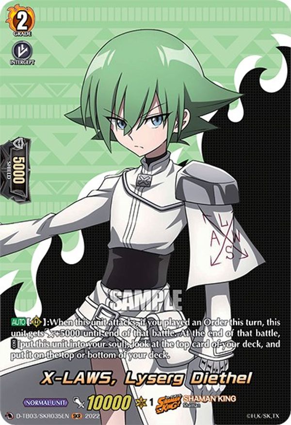 X-LAWS, Lyserg Diethel (SKR) - D-TB03: Shaman King - Cardfight Vanguard